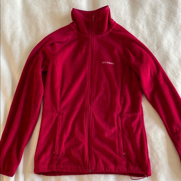 Columbia | Jackets & Coats | Columbia Red Fleece Jacket | Poshmark